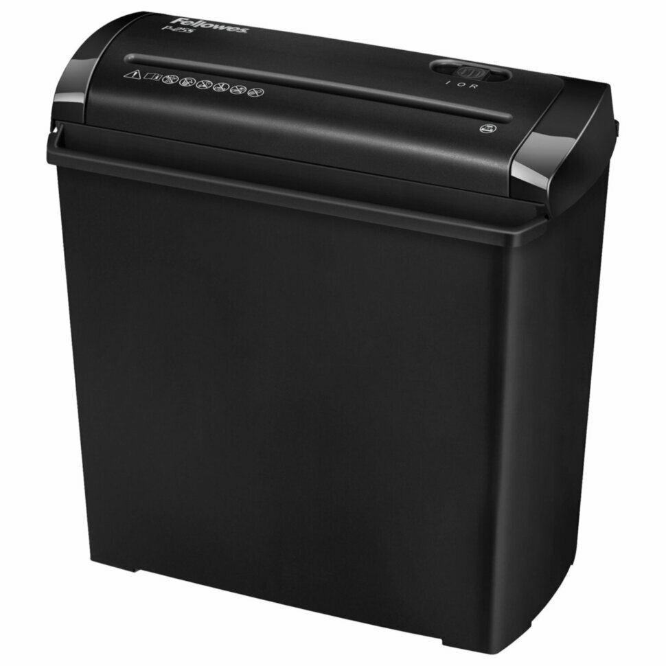 Уничтожитель (шредер) FELLOWES POWERSHRED P-25S, 1 уровень секретности, полоски 7 мм, 5 л, 11 л, FS-47010, 533097