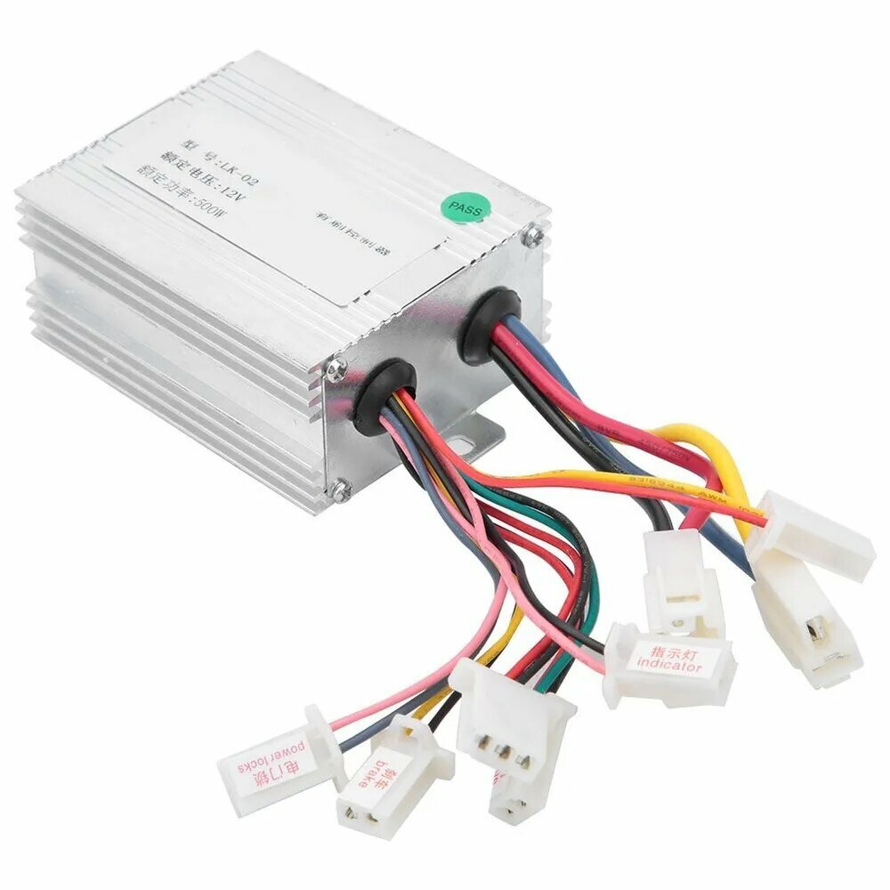 Контроллер для мотор-колес 12V 500W, надежный и прочный, для электрических скутеров