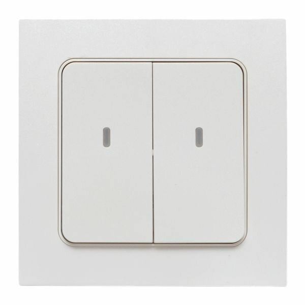 Выключатель 2-кл. Стокгольм Умный беспроводной бел. Zigbee Сonnect EKF RCV-ST2-WS-ZB