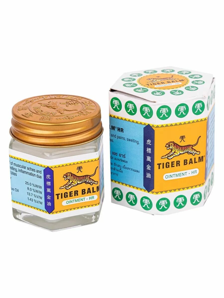 Tiger Balm Тайский тигровый белый бальзам, 30 гр