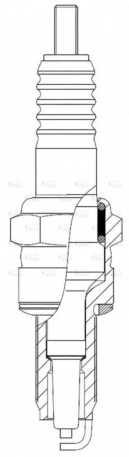 Свеча зажигания для м/т Honda/Kawasaki/Yamaha ан. CPR7EA-9 (VSP 3589) STARTVOLT арт. VSP3589