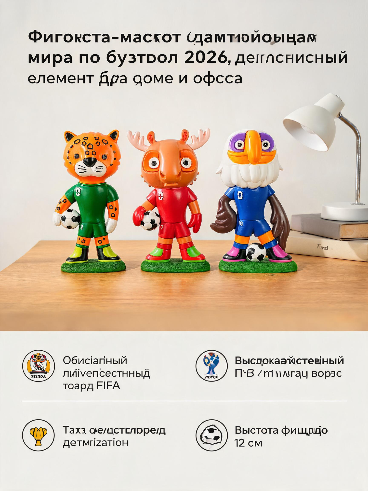 Официальные сувениры Чемпионата мира по футболу 2026: Клатч, Мэйпл и Заю