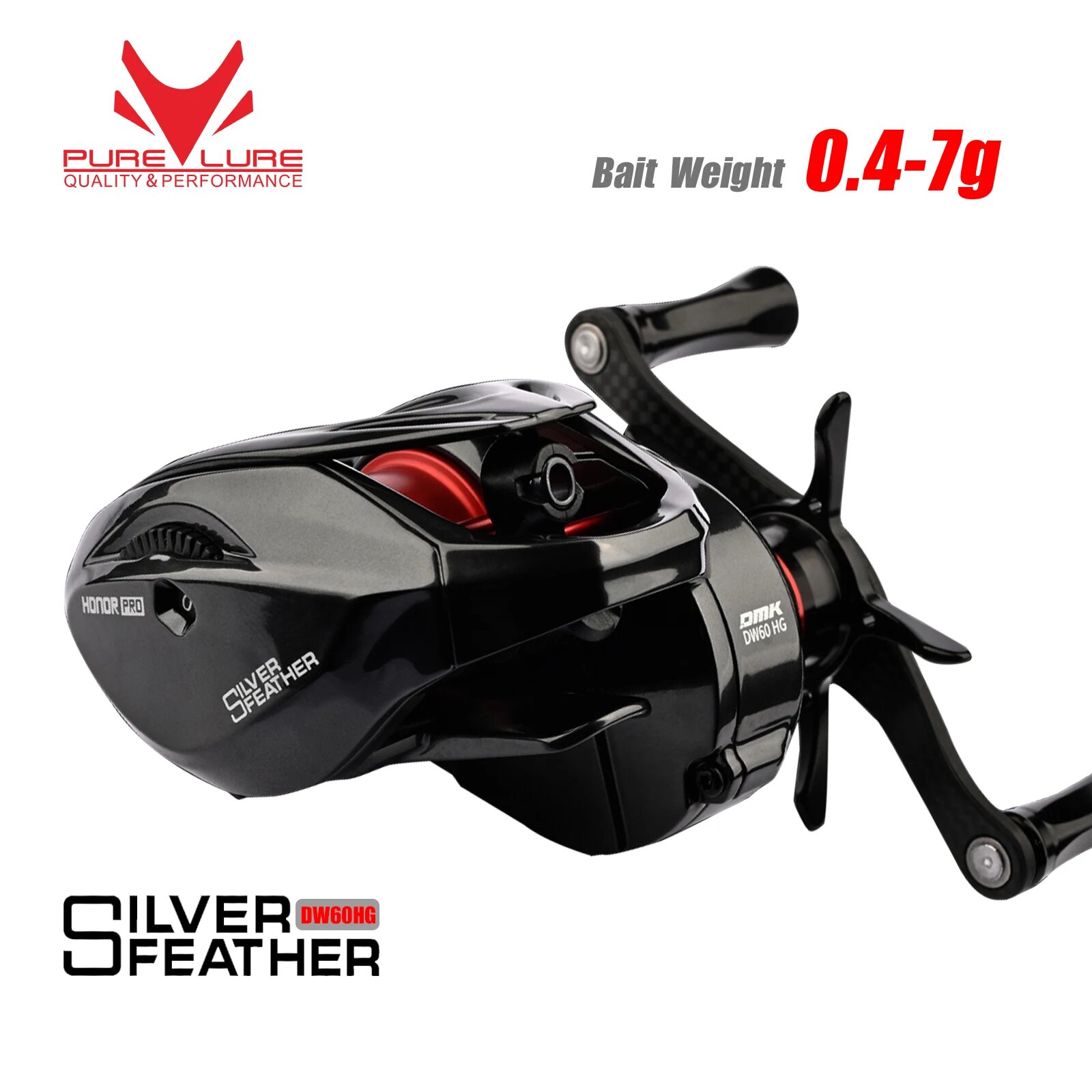 PURELURE Silver Feather 3.8г катушка для финес-рыбалки