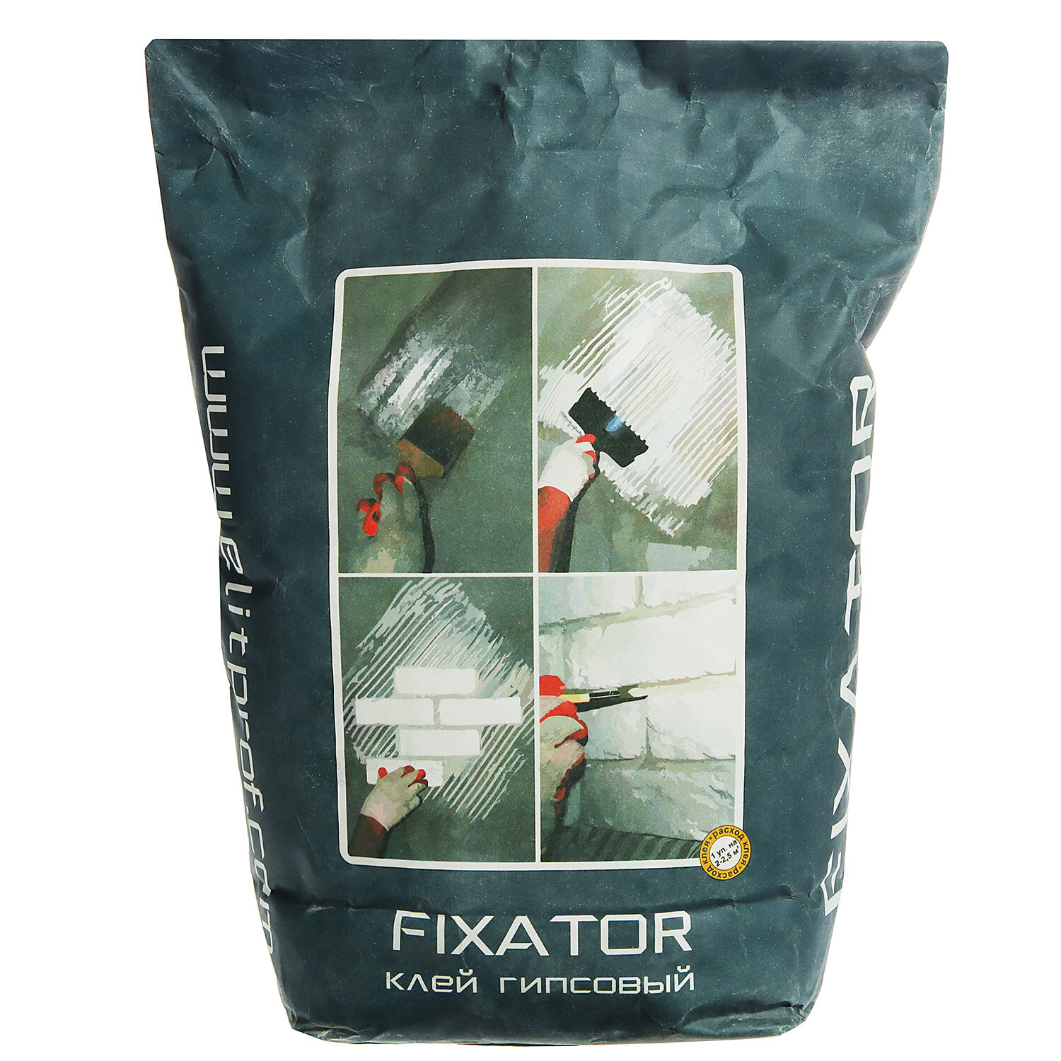 Клей для гипсовой плитки FIXATOR летний 4 кг