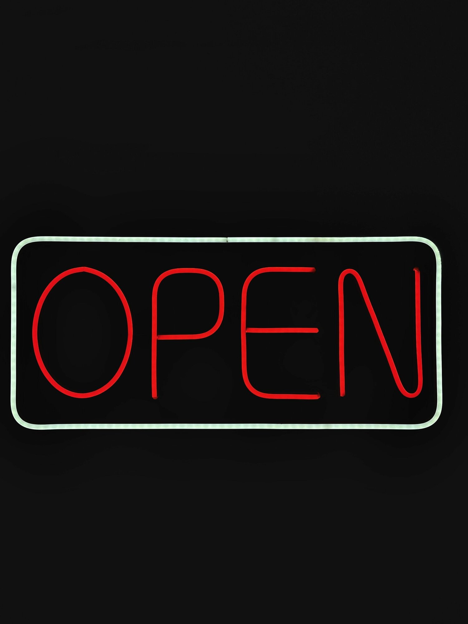 Неоновая вывеска "Open" Открыто