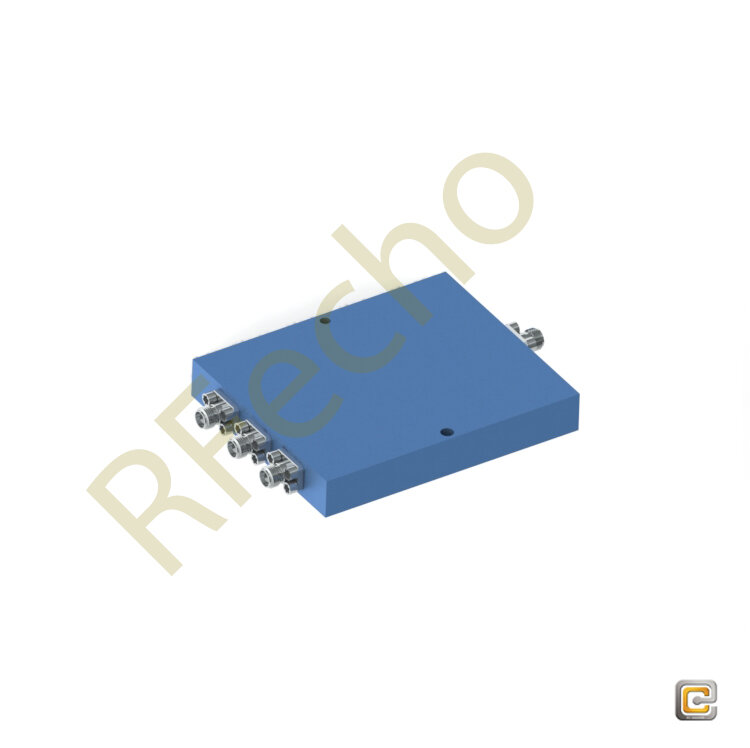 0.6 dB Insertion loss, 0.8 GHz to 2.4 GHz, 3 Way RF Power Divider