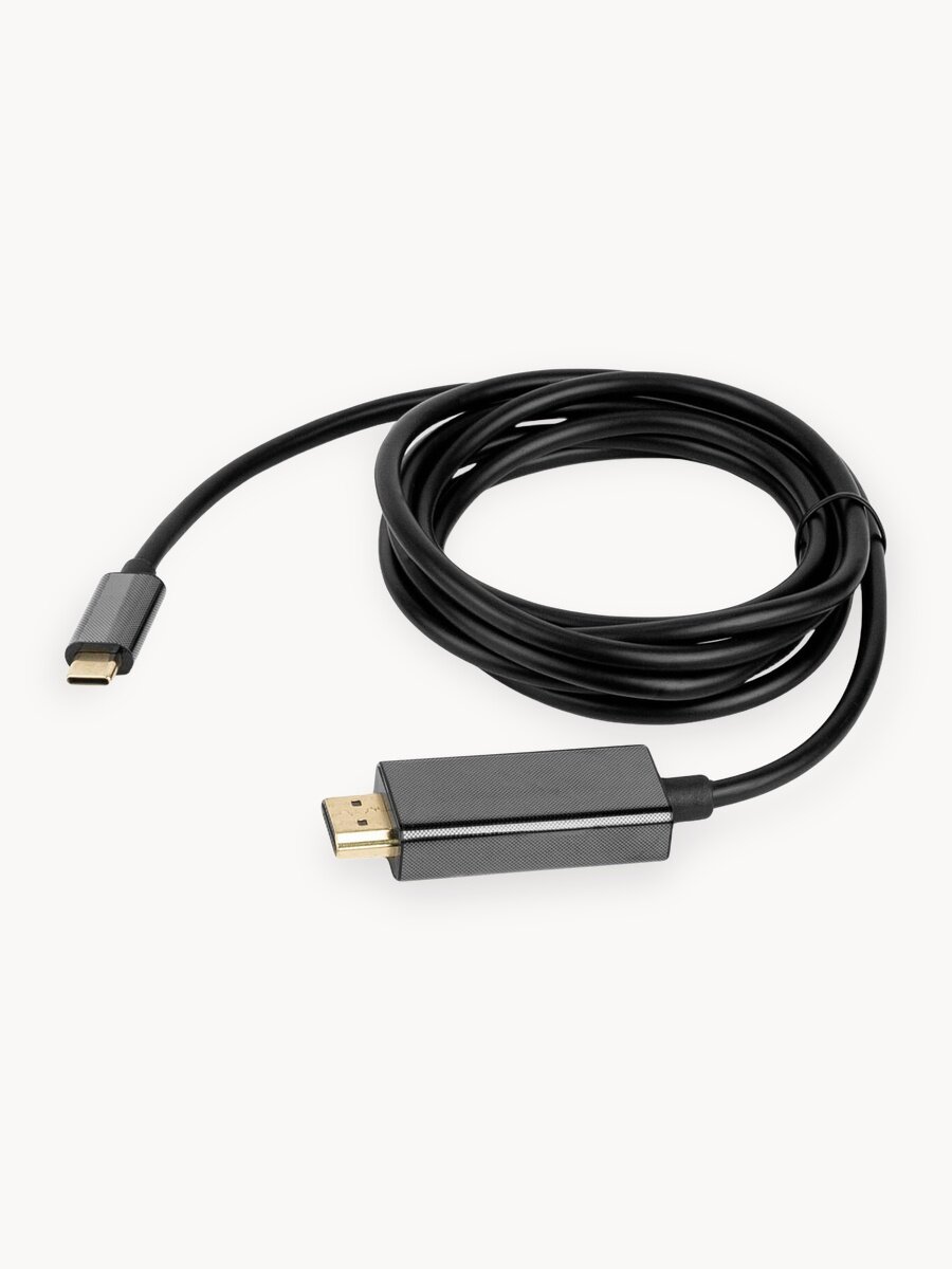 Кабель TYPE-C 3.1 на HDMI 2.0 1.8 м | 4K 60Гц, USB C, для ноутбука, телефона, ТВ