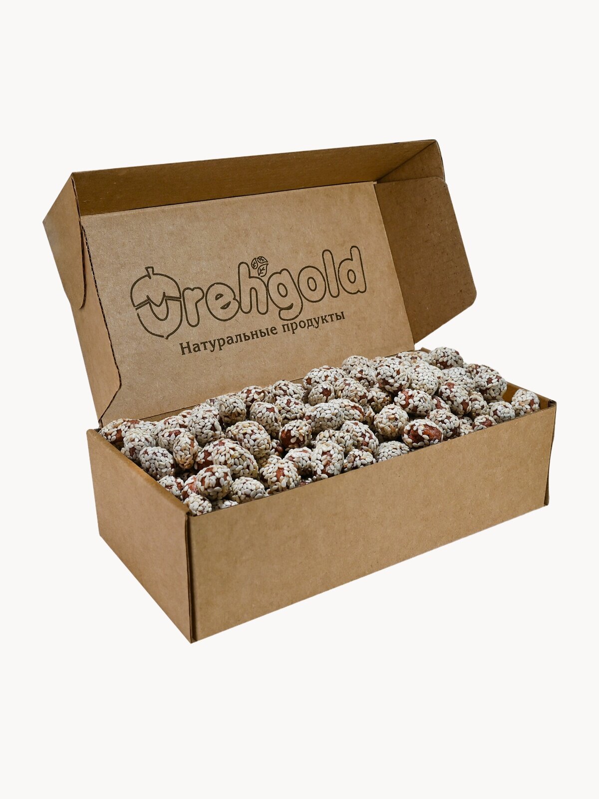 Орехи OrehGold, арахис, жареный, с кунжутом, в медовой глазури, 500 г