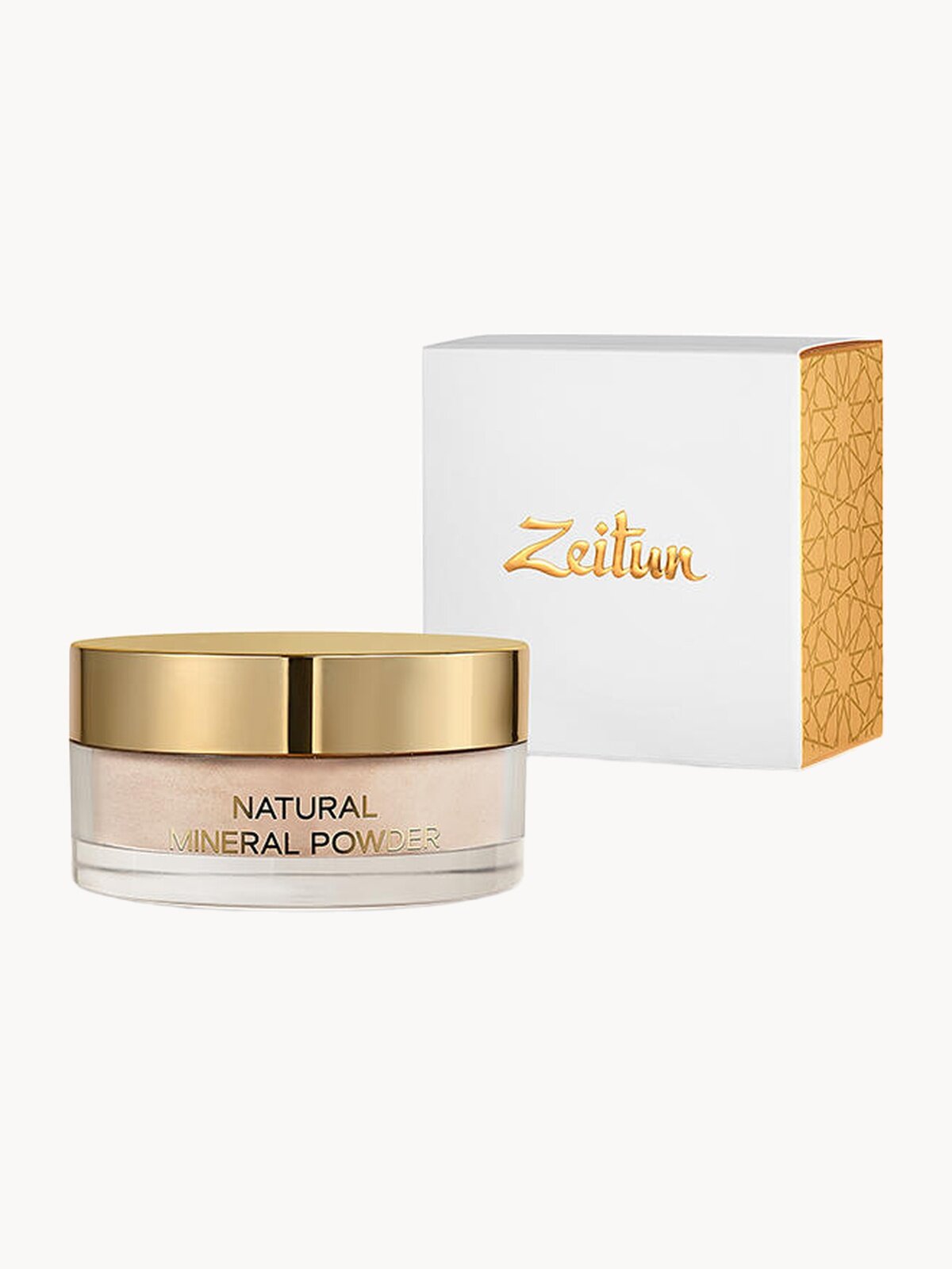 ZEITUN Минеральная матирующая пудра для лица, рассыпчатая, бежевый оттенок, 50 мл
