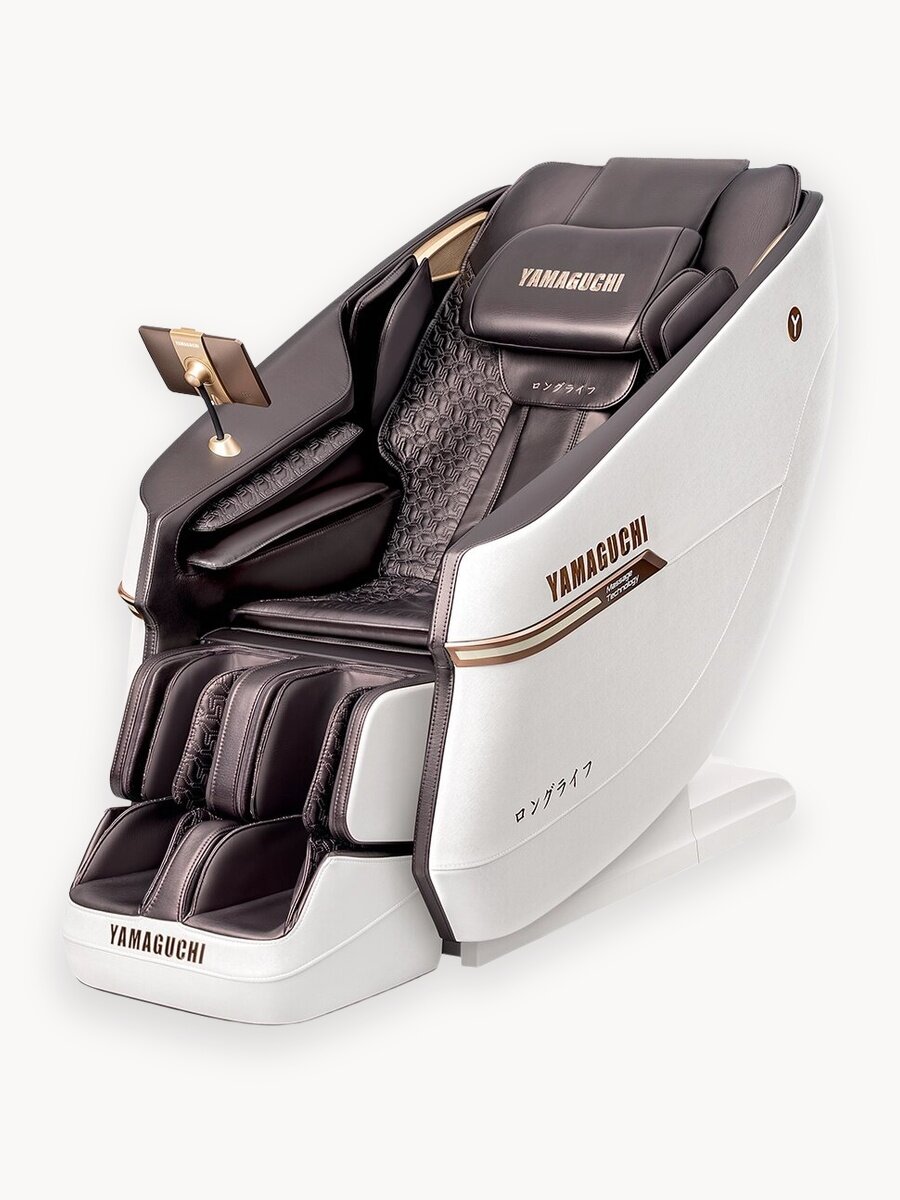 Массажное кресло Yamaguchi Solaris, 3D, 3 режима, каретка 130 см, коричневое