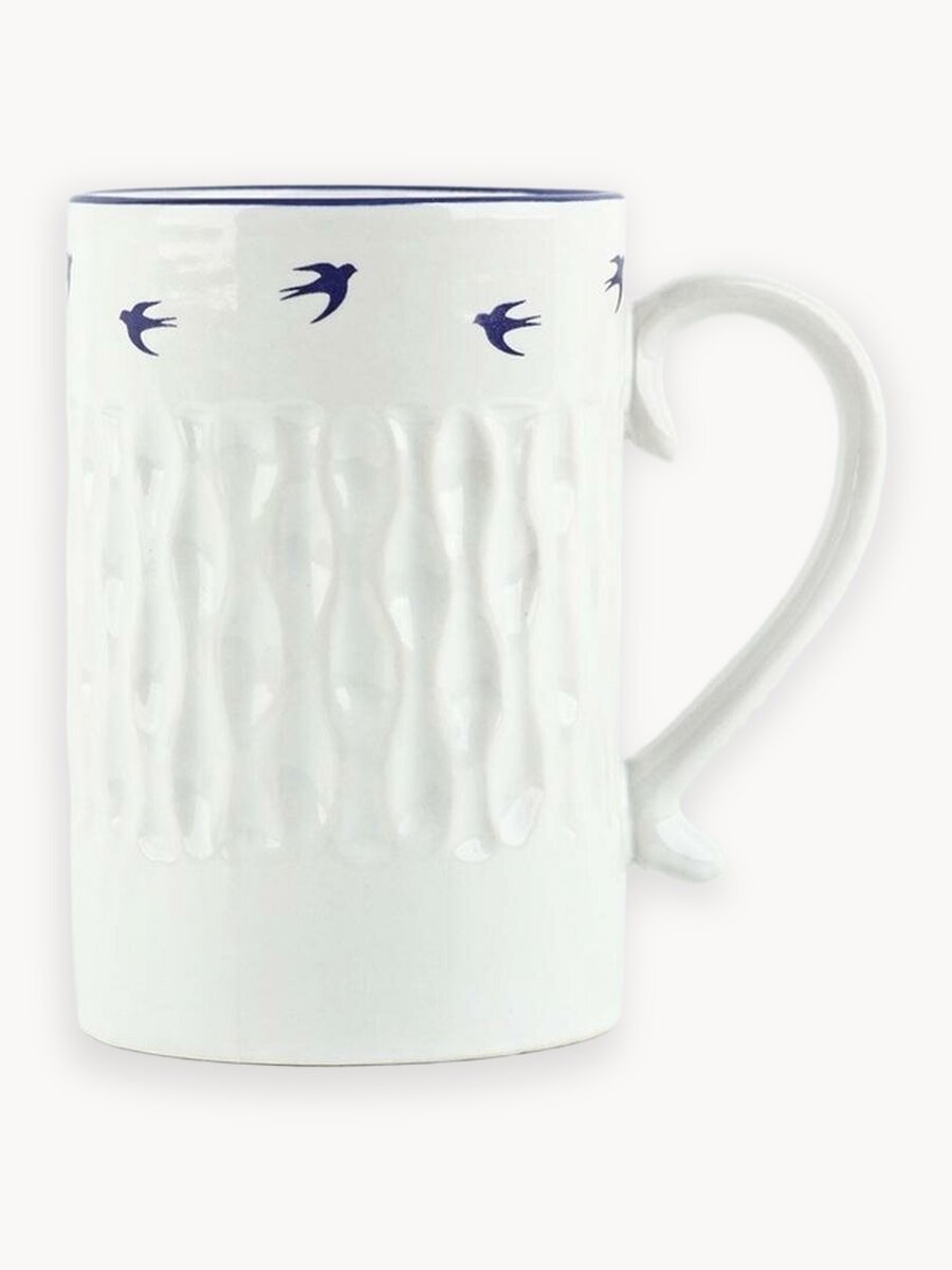 Кружка Дорого внимание «Ласточки », керамическая, 300 мл, белый