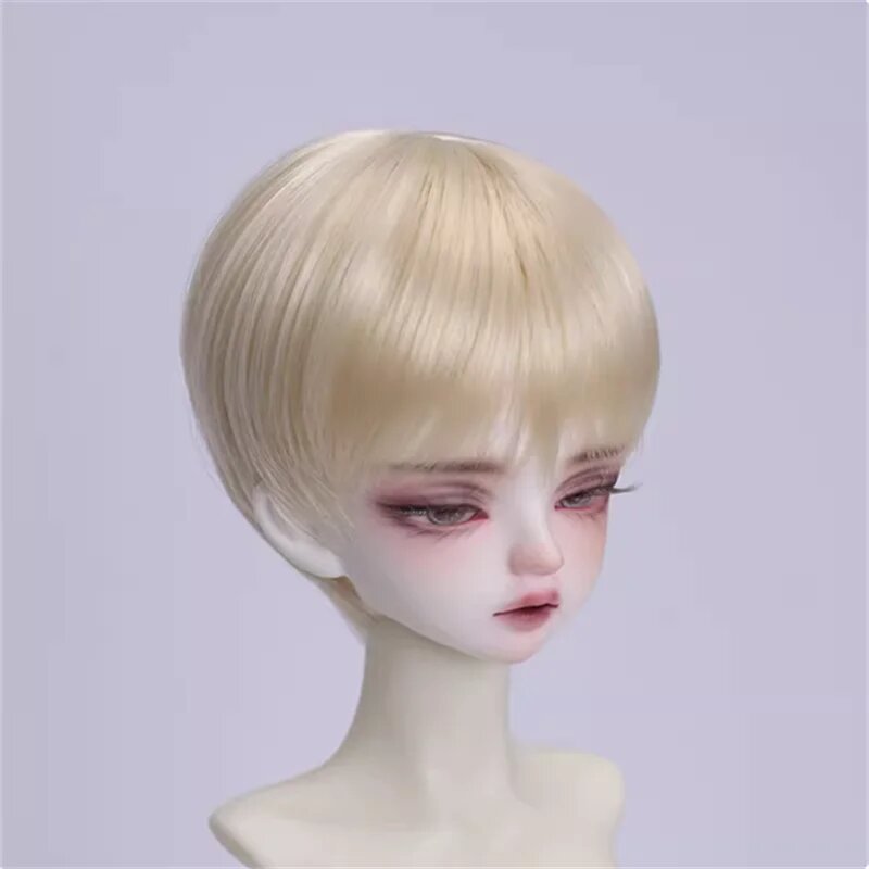 Парик для куклы BJD, светлый блонд, 21-22 см