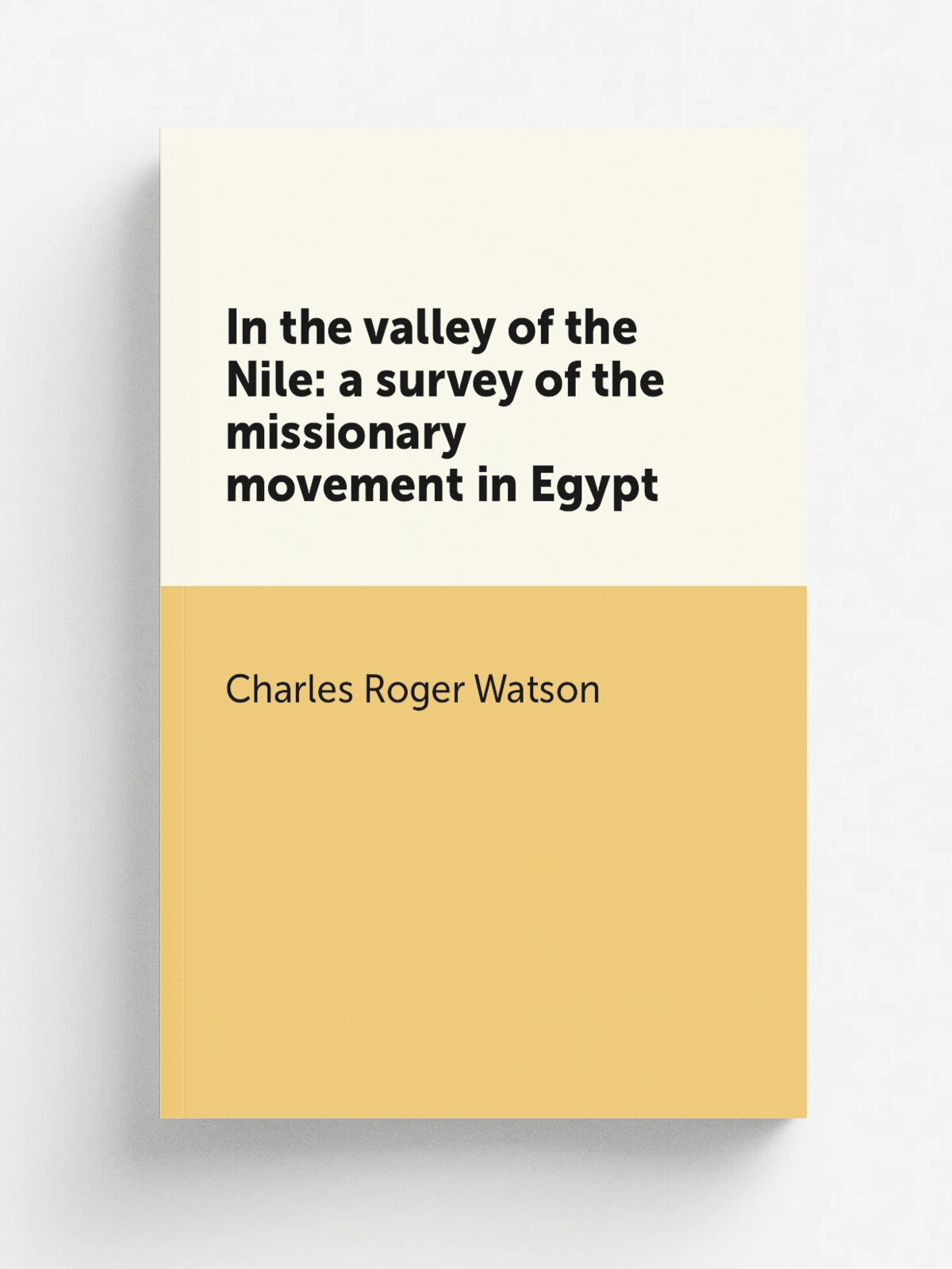 In the valley of the Nile: a survey of the missionary movement in Egypt