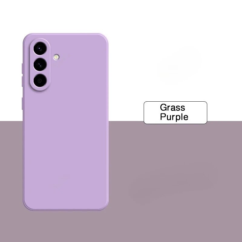 Роскошный Оригинальный Чехол Из Жидкого Силикона С Galaxy A57, Фиолетовый, Фиолетовый, Grass Purple