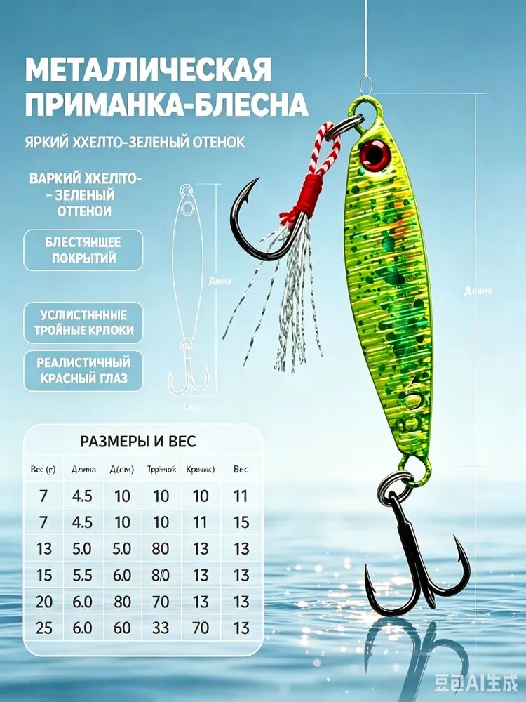 Металлический воблер для спиннинга дальнего заброса - реалистичная приманка под жереха для всех типов водоемов