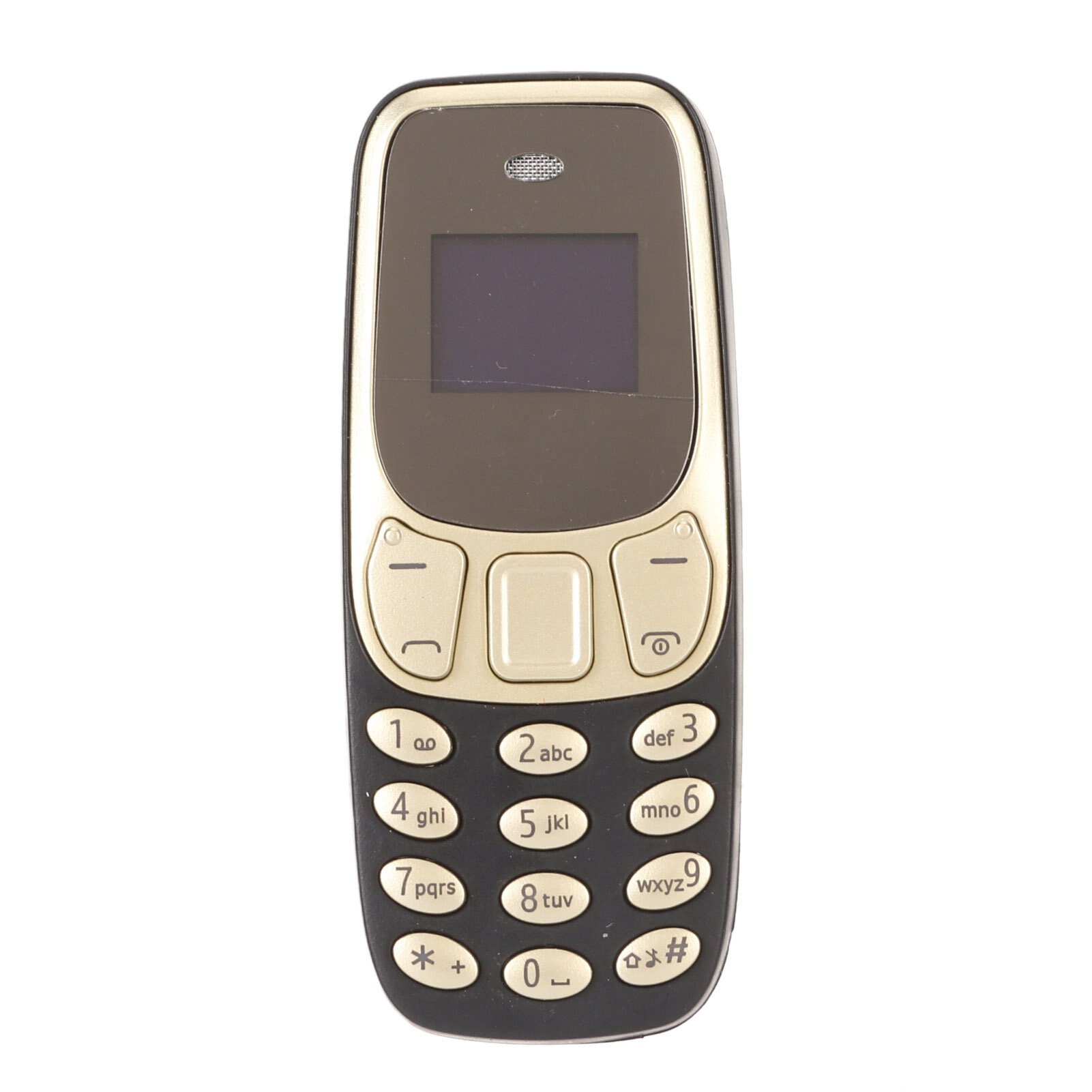 Самый маленький в мире телефон Hands Free Bluetooth Dialer Dual SIM Card Unlocked GSM 2 в 1 Мини-мобильный телефон Черное золото