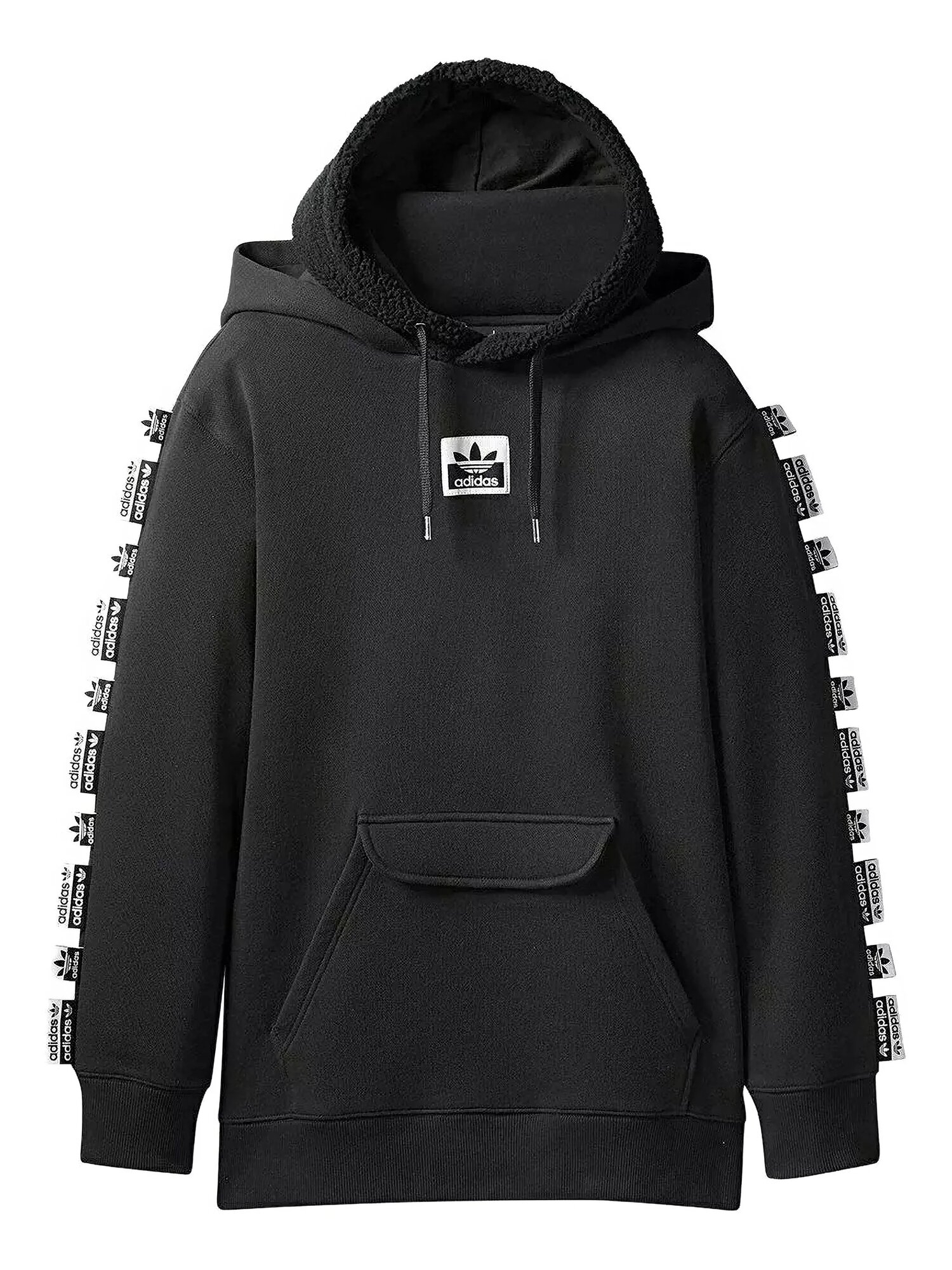 Худи adidas, размер L, , черный