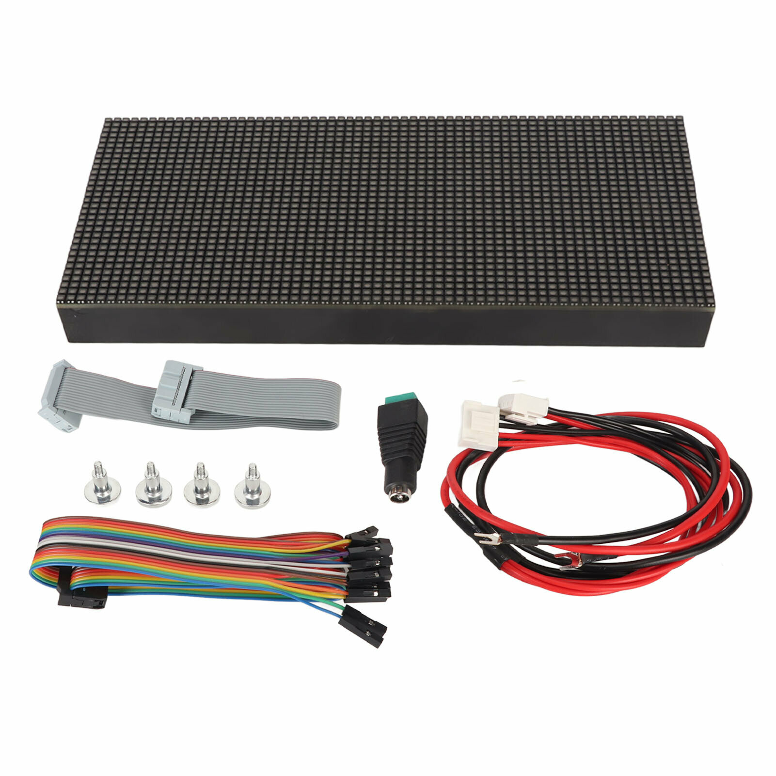 Полноцветный светодиодный матричный дисплей с шагом пикселя 2,5 мм, регулируемой яркостью и RGB-подсветкой для Raspberry Pi Pico ESP32.