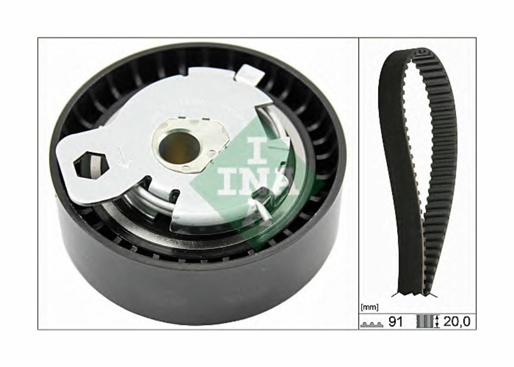 Комплект Грм Ford Focus I/Ii / Fiesta/Galaxy/Mondeo Iv/S-Max/Torneo Connect 1.8Tdci 1999 => (Ролик 1(Ina 530 0142 10)