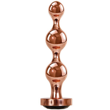 63216 Evolved Gender X Gold Digger Small, золотой. Алюминиевый анальный стимулятор-елочка с кристаллом малый