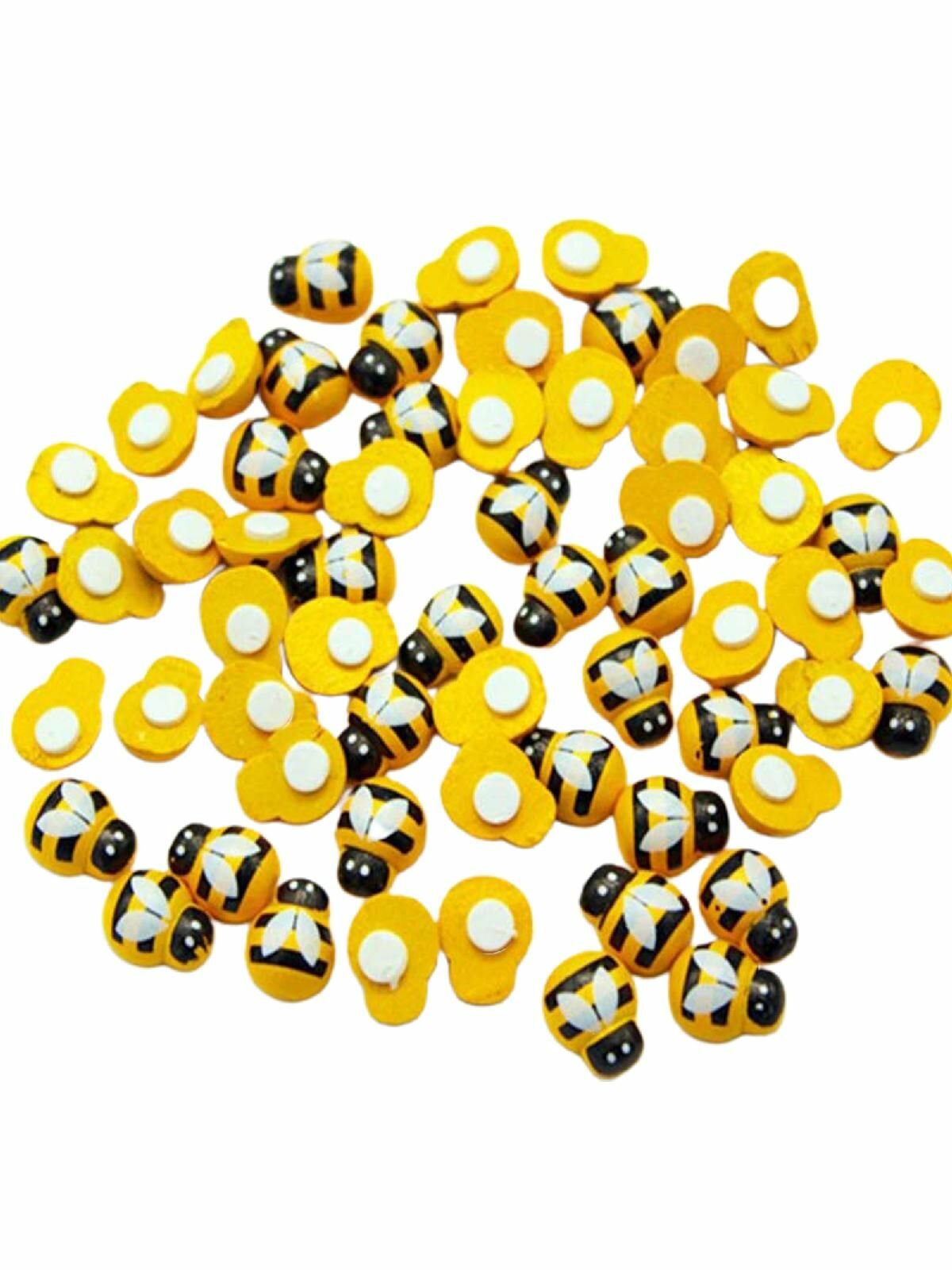 Деревянные пчелки для декора