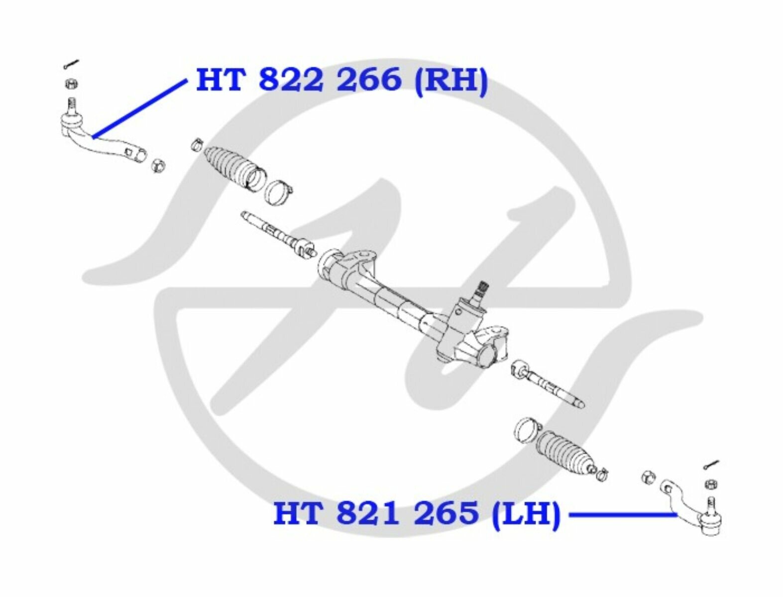 Наконечник Рулевой Тяги, Правый(Hanse Ht822266)