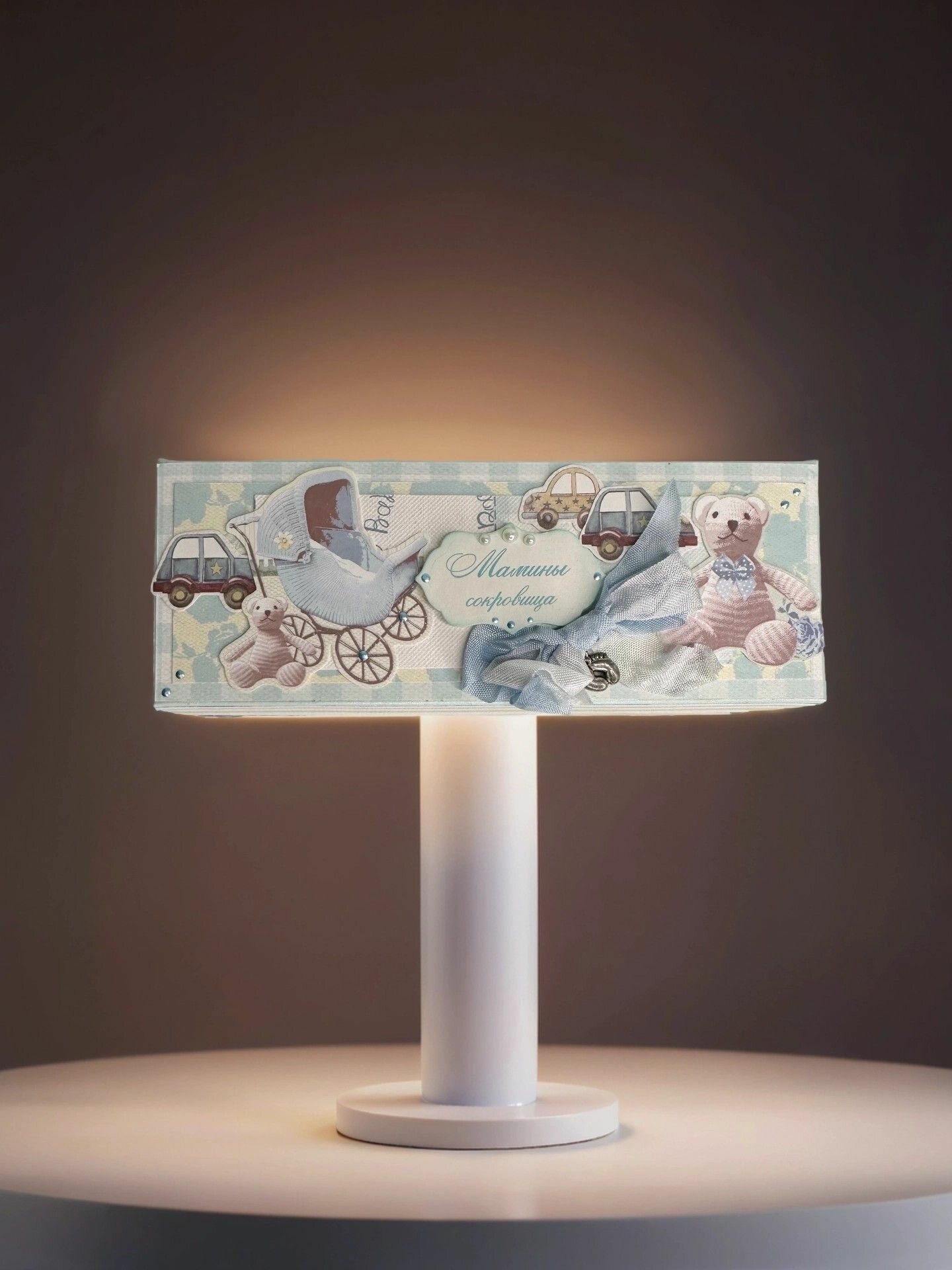 Шкатулка "Мамины сокровища", Размеры: 17×6×5 см, ручная работа