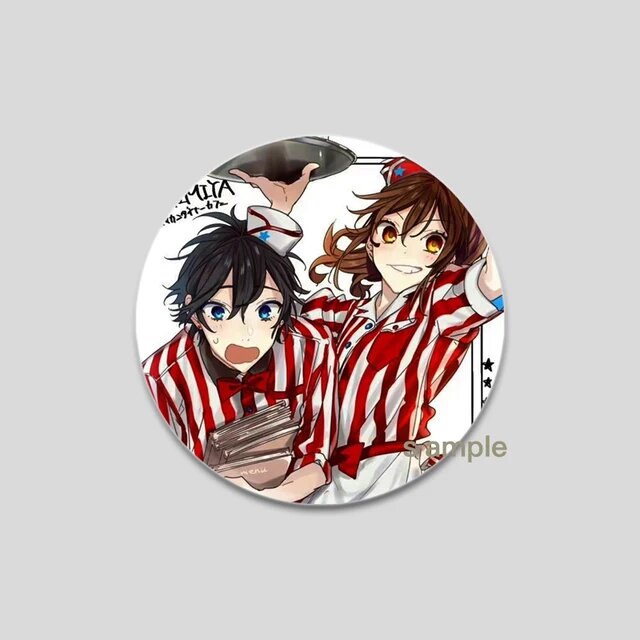 58/44/32 мм аниме CloverWorks, круглые мягкие пуговицы, милая брошь в виде фигуры для рюкзака, украшения одежды, модные подарки