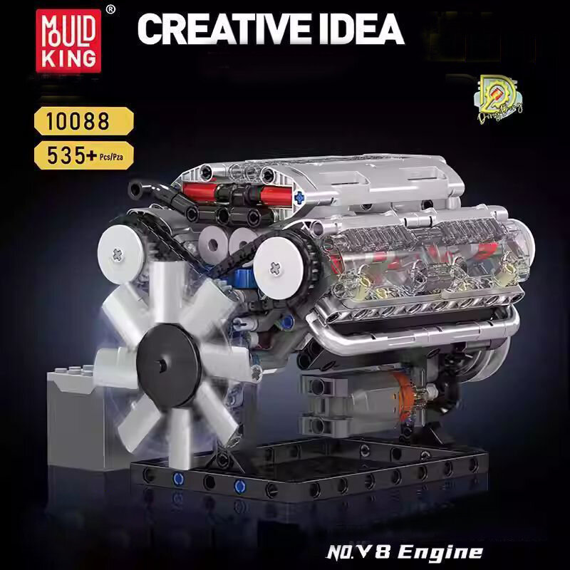 Автомобильная модель двигателя V8