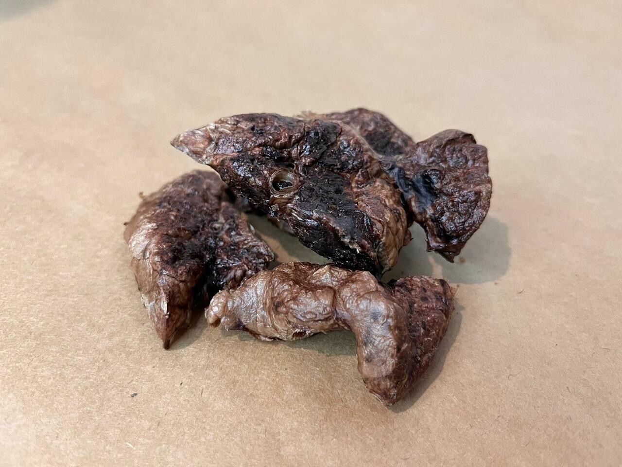 Сушеное легкое "Лёгкое" говяжье, для дрессировки, без ГМО, 100%, 100г