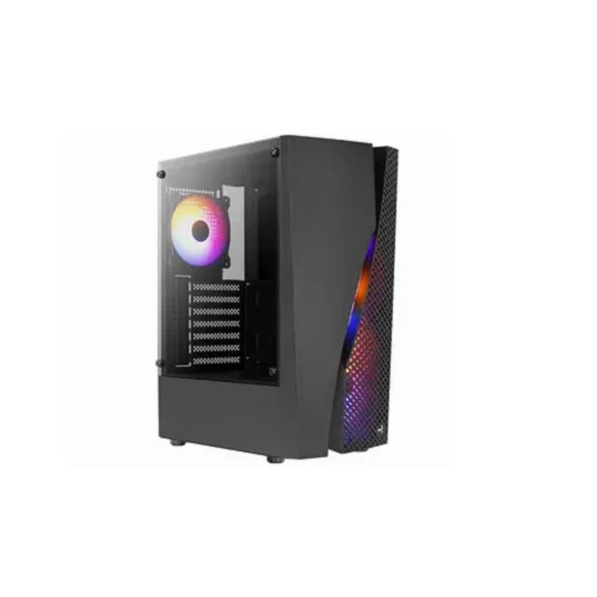 Корпус ATX AeroCool Wave-G-BK-v2 4711099470341 черный, без БП, 2*USB 3.0, USB 2.0, HD Audio