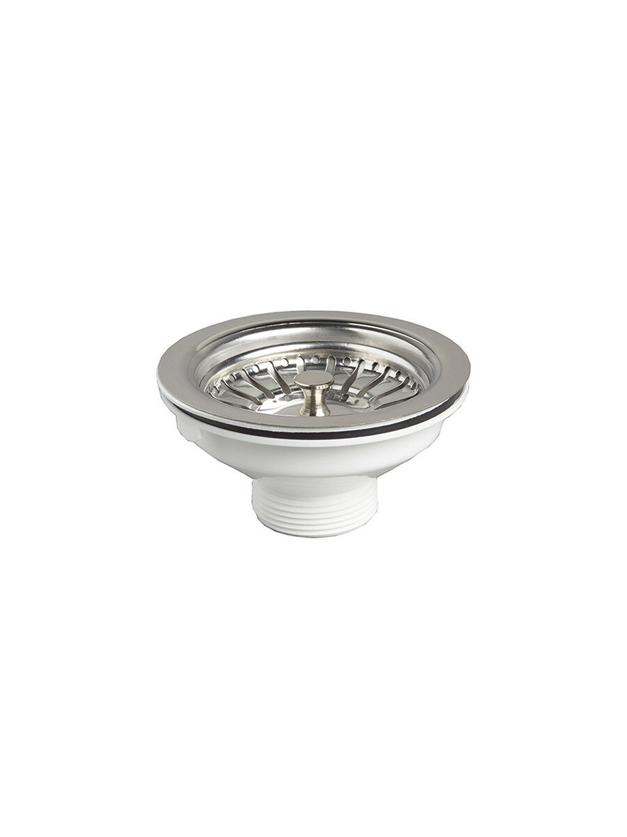 Выпуск для мойки WIRQUIN 1 1/2" d 90 с нержавеющей решеткой 30717335