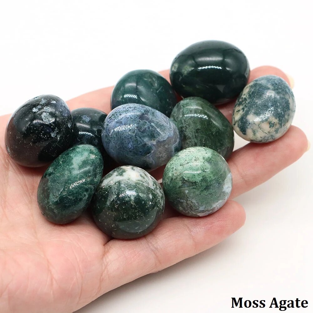 Натуральный гранат, камни, целебные кристаллы, кварц, объемная руда, Изумрудный, 1 pc, Moss Agate