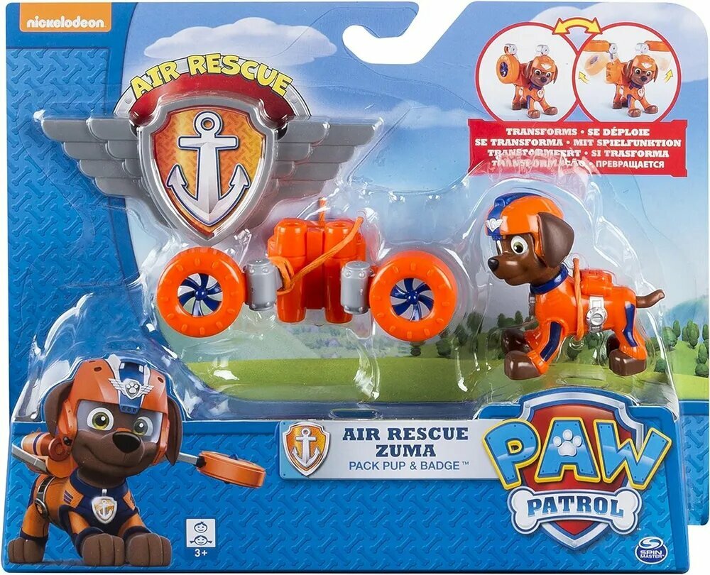 Paw Patrol - Air Rescue Rubble, Небольшая скульптурная игрушка, подарок для детей 3 лет