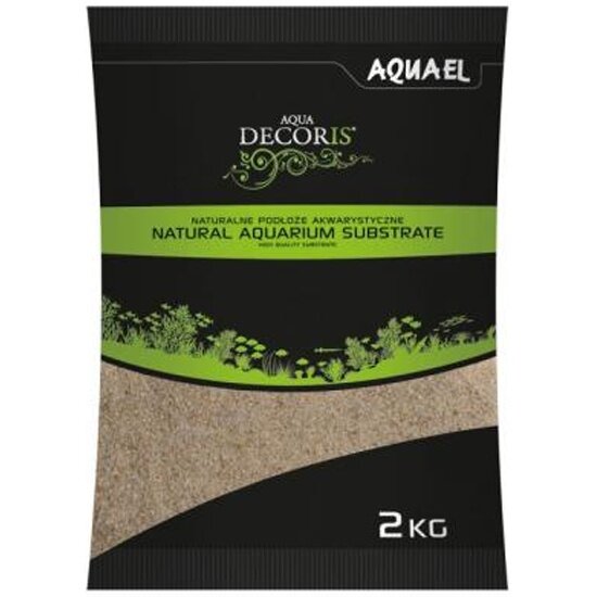 Грунт для аквариума Aquael AQUA DECORIS QUARTZ SAND кварцевый песок 0,4-1,2 мм 2 кг