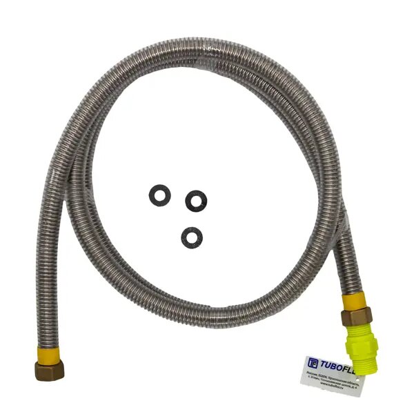 Подводка газовая сильфонная диэлектрическая Tuboflex 1/2" ВР 200 см ПВХ