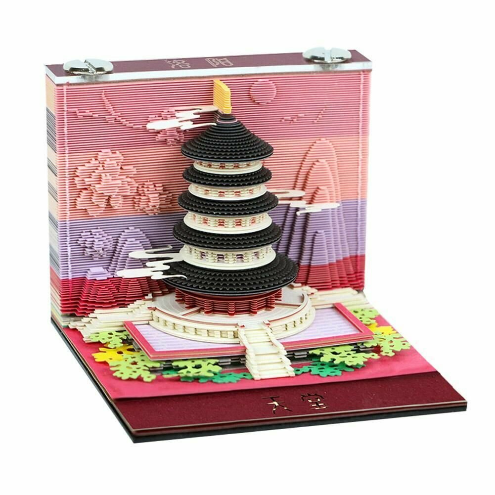 Креативная 3D-бумага для заметок в китайском стиле