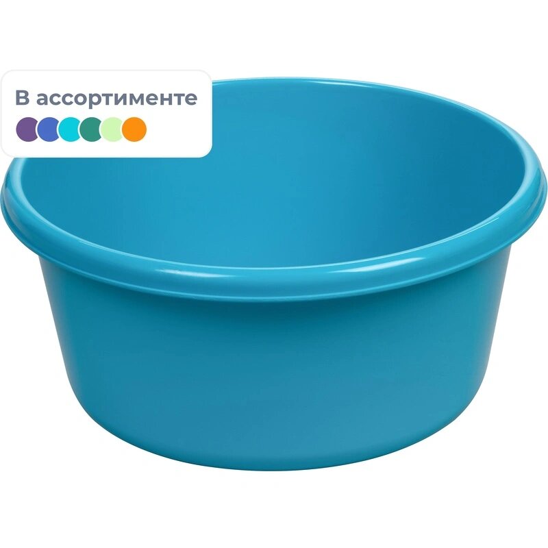 Таз 6л пластик круглый