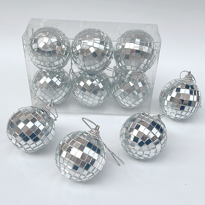Лазерный зеркальный шар для дискотеки, KTV, Рождества, 5см, 6шт