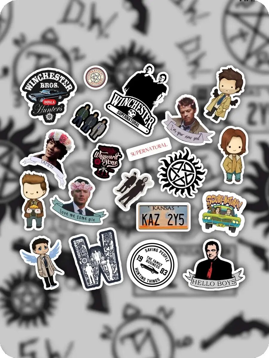 Наклейки на телефон стикеры Сверхъестественное