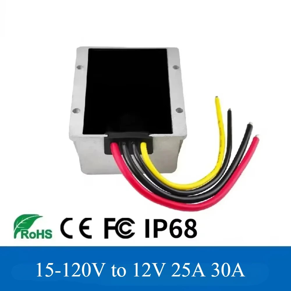 Понижающий преобразователь DC 20-96V в 12V 25A WAOHEI