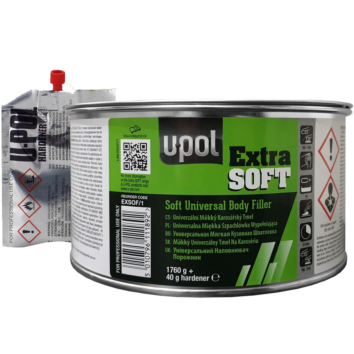 Шпатлевка универсальная мягкая EXTRA SOFT U-POL (1,76кг)