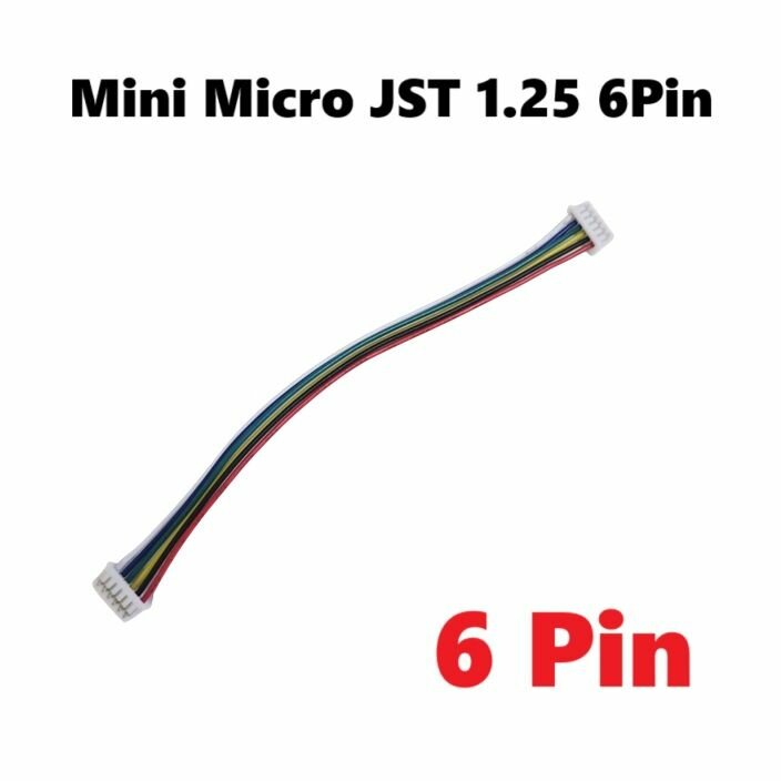 Адаптер переходник Mini Micro JST 1.25 (папа) N138 кабель PH6 6-Pin TTL 6Pin GND JST 6-ти контактный разъем JST-XH PH 1,25 штекер Connector запчасти FPV на 6 пинов