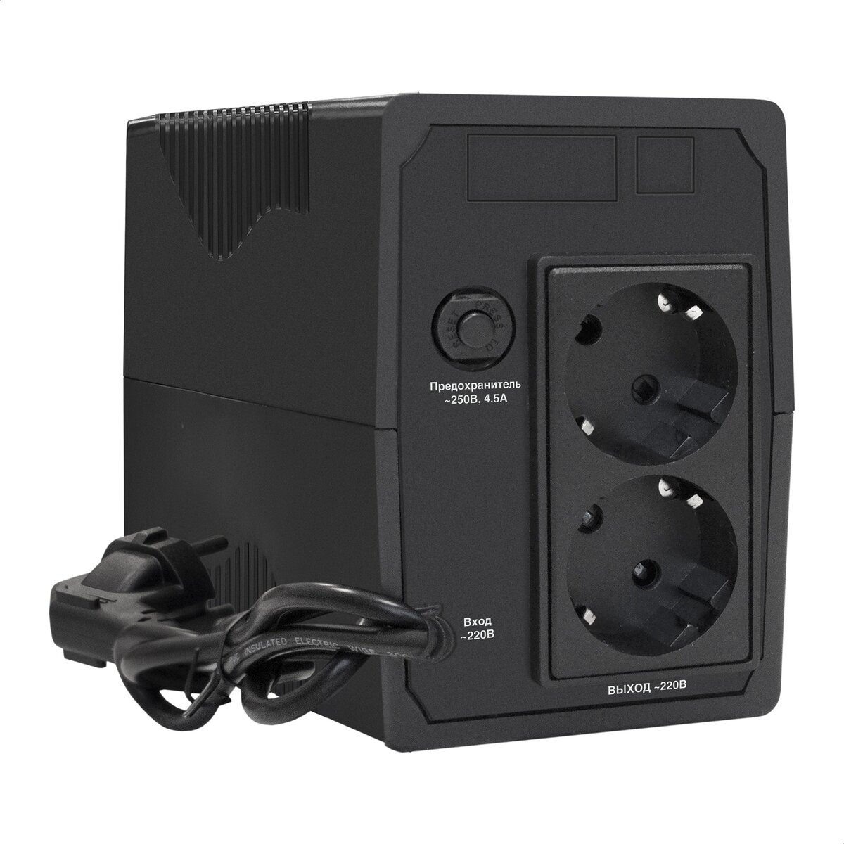 ИБП ExeGate Power Smart ULB-850. LCD. AVR. EURO. RJ850VA/480W, LCD, черный — фото 1