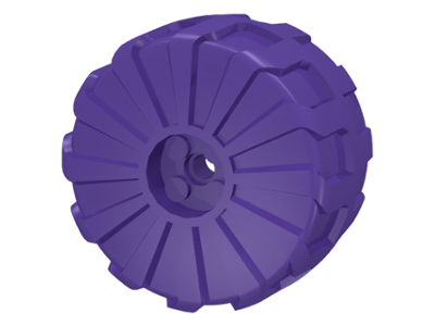 Wheel Hard Plastic Large (54mm D. x 30mm), 2515 Dark Purple U