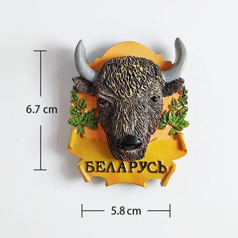 3D магниты на холодильник "Европа Беларусь", смола BY-TTX1001