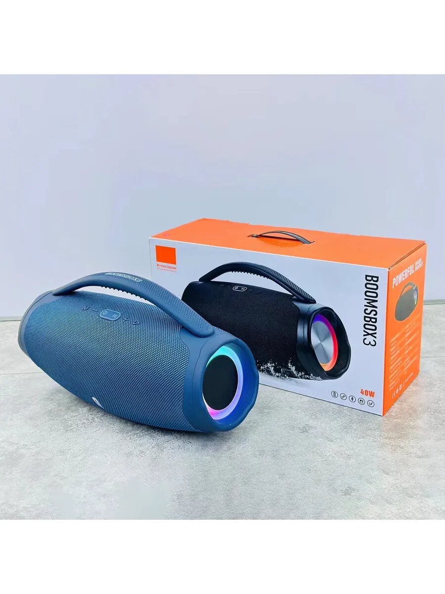 Популярная модель премиального серочерного Boombox 3 с мощностью 40 Вт обеспечивает эксклюзивное звучание и управление по Bluetooth