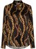Рубашка Versace Jeans Couture Chain Couture, размер 38 IT, черный