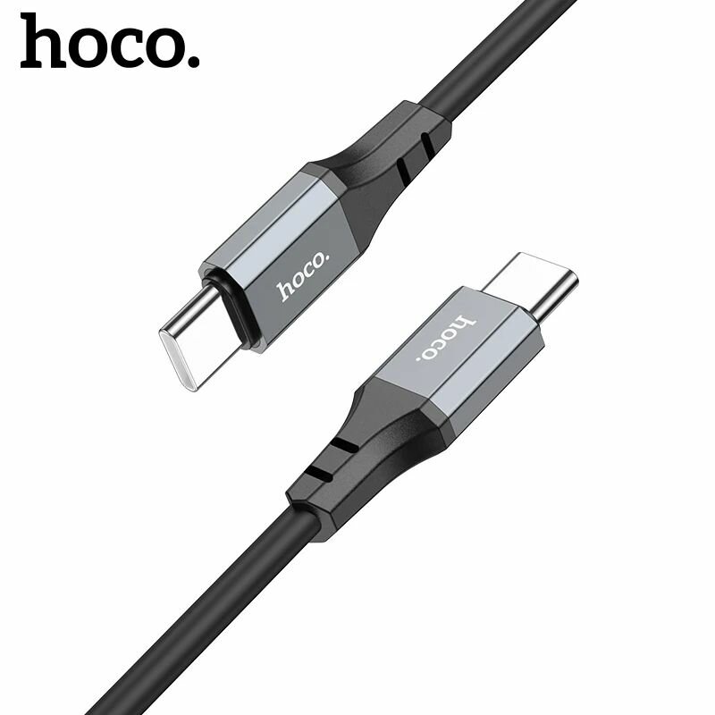Кабель Hoco X86 TYPE-C TO TYPE-C USB, Type-C to USB Type-C 1m , черный