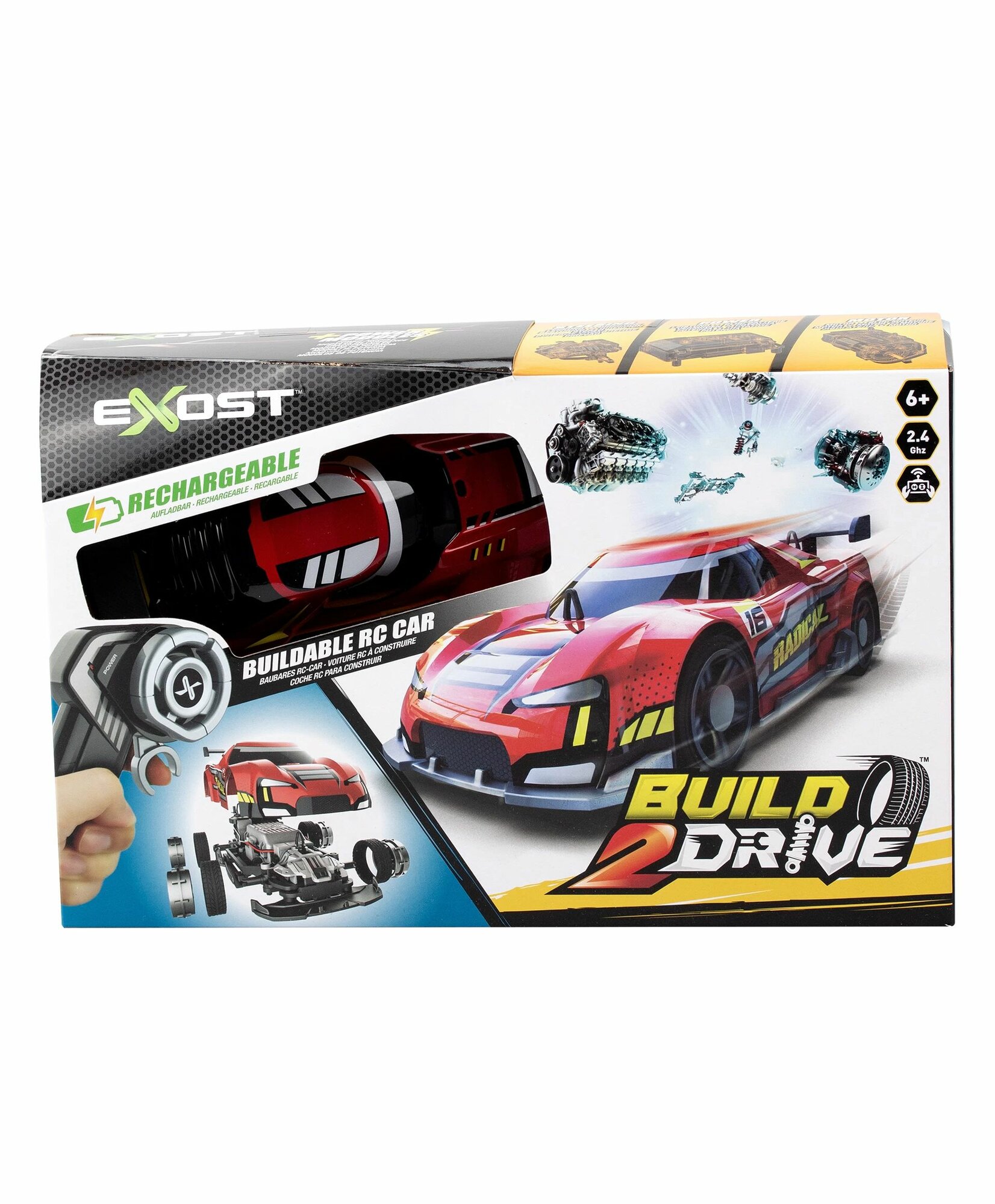 Машинка-конструктор на пульте управления Радикальный Гонщик EXOST